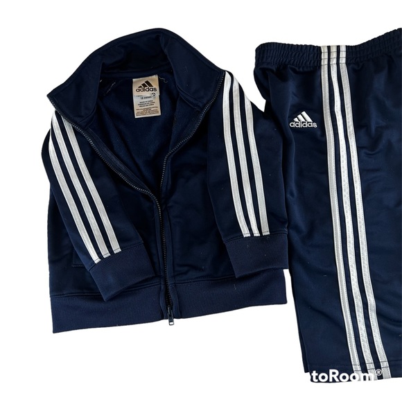 adidas | Matching Sets | Adidas Tracksuit Navy Blue With White Stripes ...